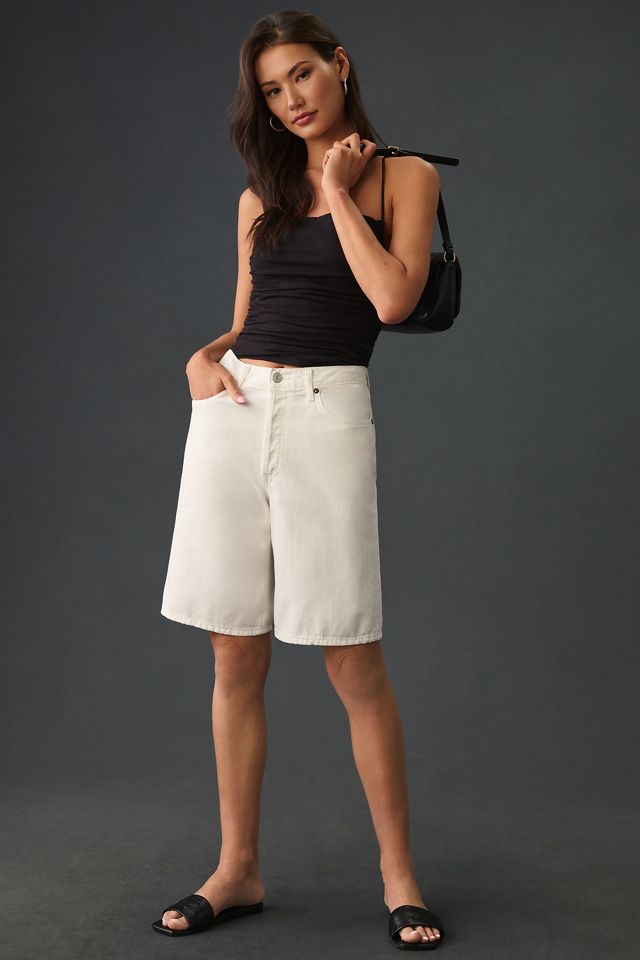 AGOLDE Low-Rise Jorts | Anthropologie