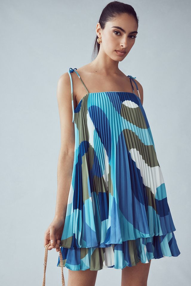 Hutch Printed Pleated Romper | Anthropologie