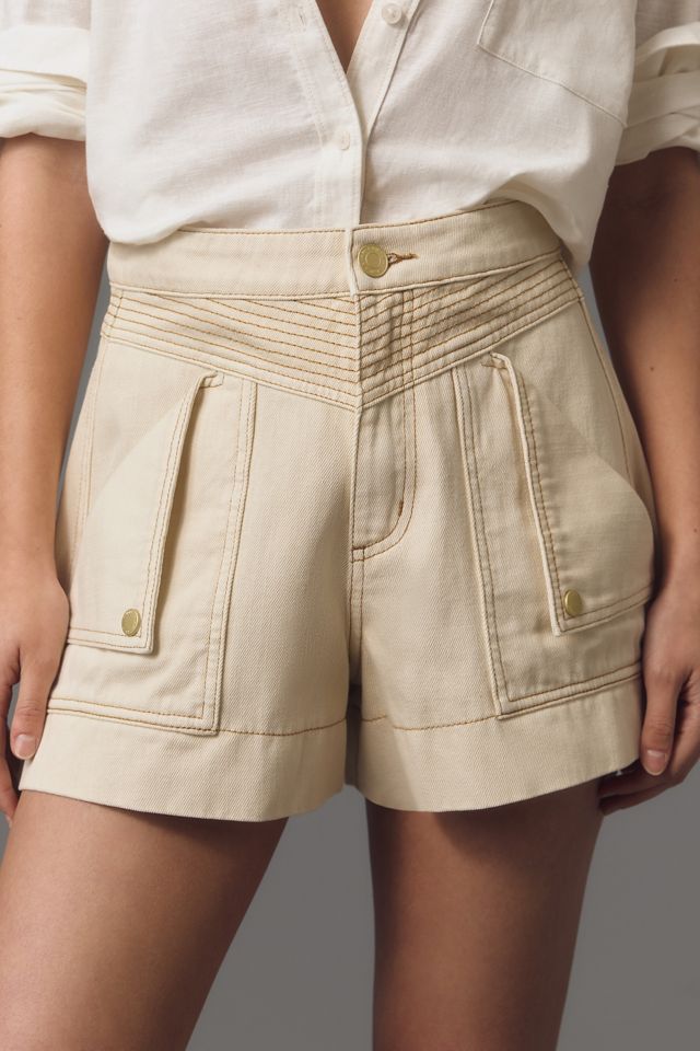 KIVARI Celene Denim Shorts | Anthropologie