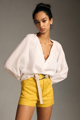 The Colette Shorts by Maeve: Linen Edition | Anthropologie