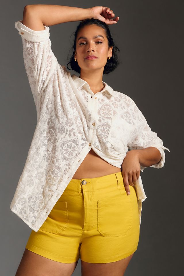 The Colette Shorts by Maeve: Linen Edition | Anthropologie