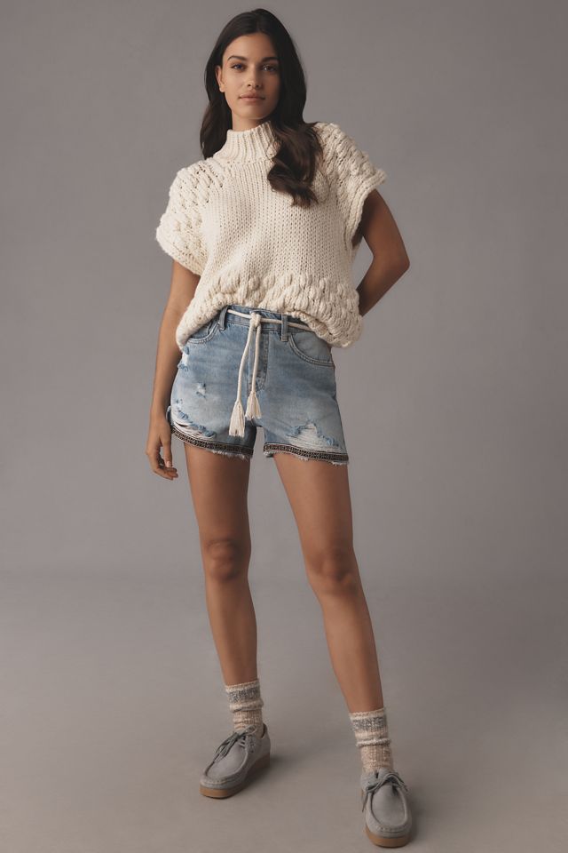 Pilcro Crafted Hem Denim Shorts | Anthropologie