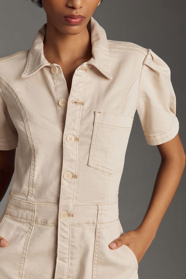 The Kit Utility Romper by Pilcro | Anthropologie