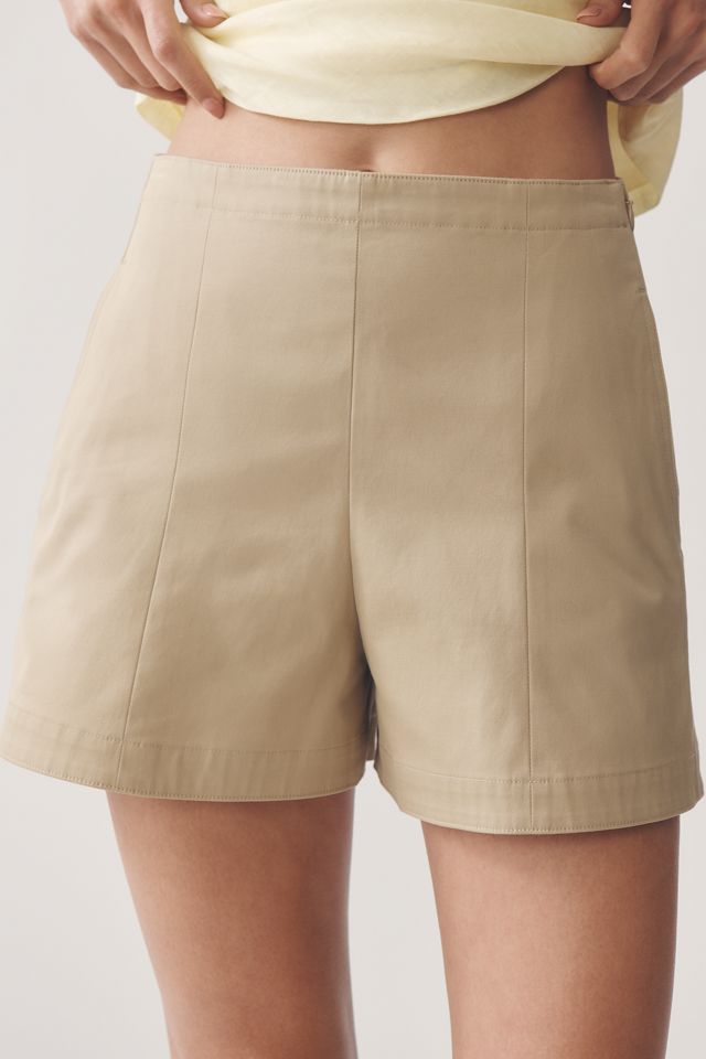 Theory Clean Cotton Shorts | Anthropologie