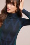 Chevron Mock Neck Dress | Anthropologie
