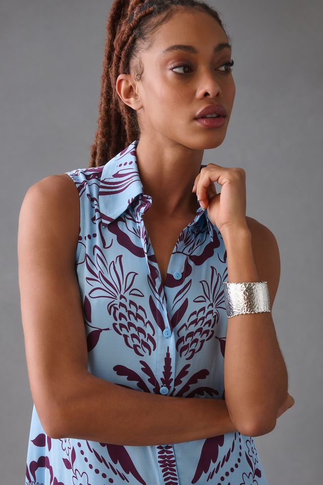 Corey Lynn Calter Sleeveless Shirt Dress | Anthropologie