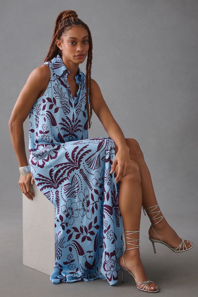 Corey Lynn Calter Sleeveless Shirt Dress | Anthropologie