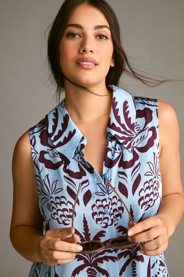 Corey Lynn Calter Sleeveless Shirt Dress | Anthropologie