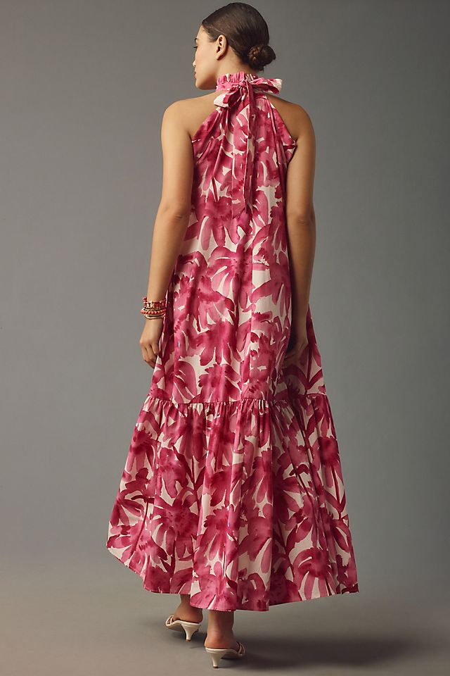 Corey Lynn Calter Halter Tiered Maxi Dress | Anthropologie Corey Lynn Calter Halter Tiered Maxi Dress | Anthropologie