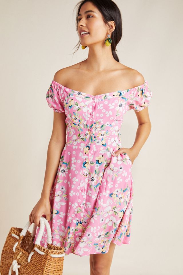 Yumi Kim Lila Off-The-Shoulder Mini Dress | Anthropologie