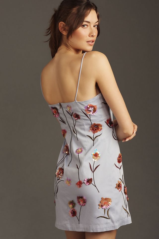 The Brynne 3-D Spaghetti-Strap Dress by Maeve | Anthropologie
