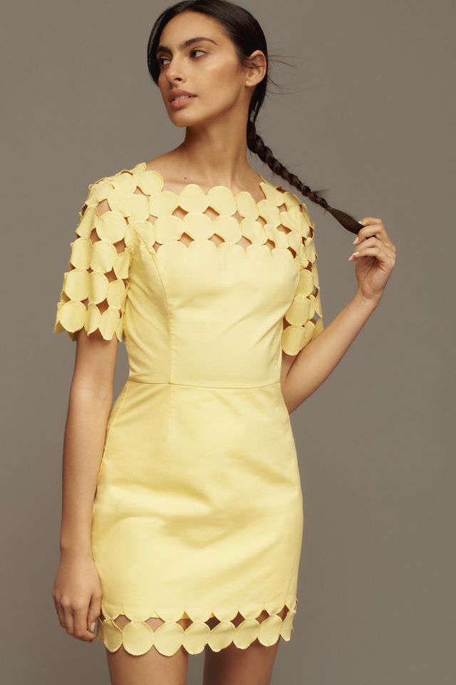 By Anthropologie Cutwork Shift Mini Dress | Anthropologie UK