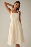 Pilcro Cross-Back Apron Pleated Dress | Anthropologie