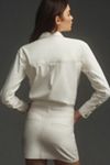 Pilcro Long-Sleeve Denim Micro Mini Shirt Dress | Anthropologie