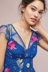 Embroidered Topaz Dress | Anthropologie