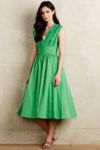 Parted Emerald Dress | Anthropologie