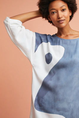 Abstract Face Tunic Dress | Anthropologie