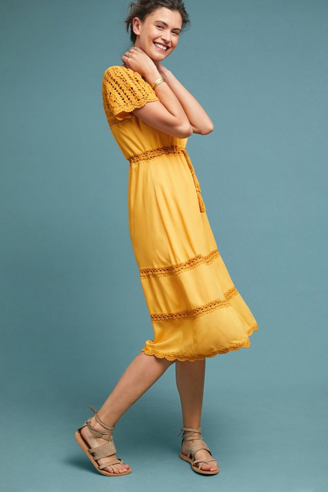 Sunshine Crocheted Dress | Anthropologie
