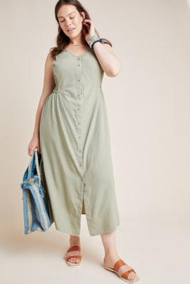Cloth & Stone Matcha Maxi Dress In Beige | ModeSens
