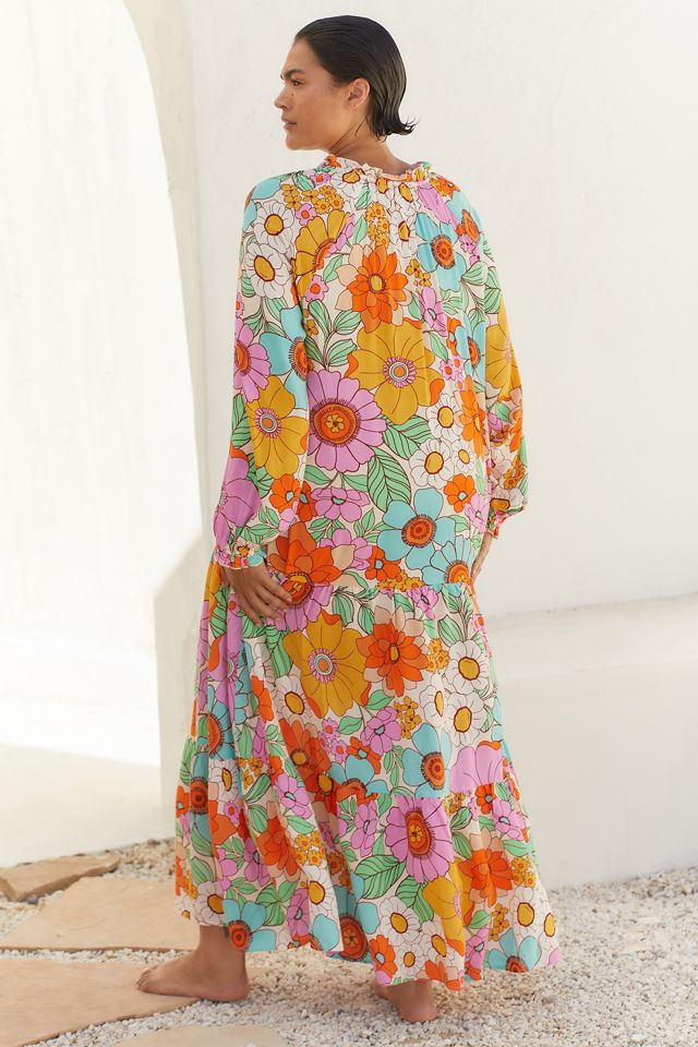 Show Me Your Mumu Plus Long-Sleeve Floral Kaftan | Anthropologie