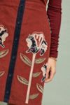 Embroidered Pinafore Dress | Anthropologie