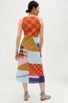 Abstract Patchwork Maxi Dress | Anthropologie