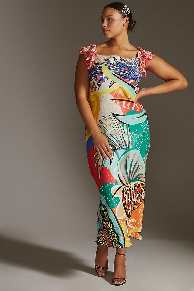 Ruffled Floral Maxi Dress | Anthropologie Ruffled Floral Maxi Dress | Anthropologie