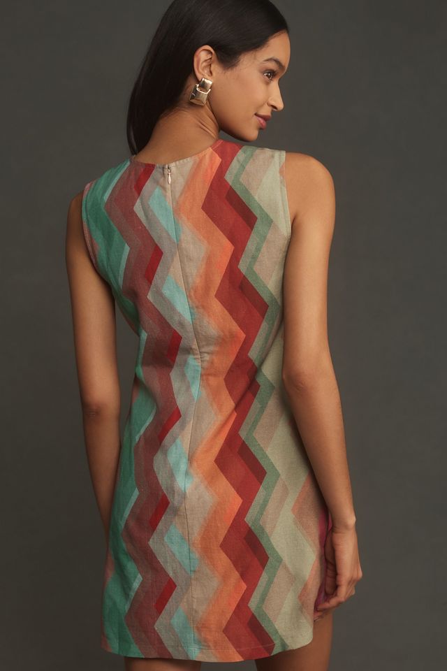 Conditions Apply Sleeveless Crewneck Shift Mini Dress | Anthropologie