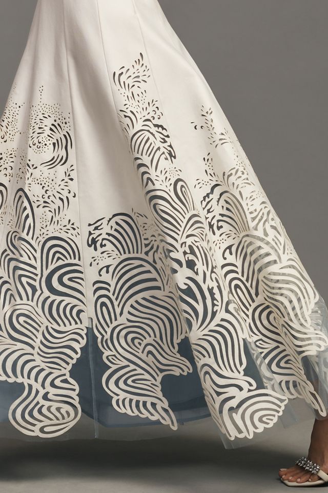 Geisha Designs Cutwork A-Line Maxi Dress | Anthropologie