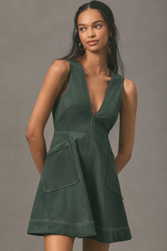 Maeve V-Neck A-Line Mini Dress | Anthropologie