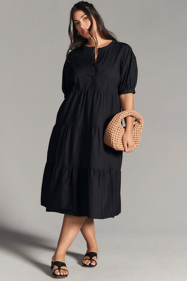 English Factory Plus Tiered Dress | Anthropologie