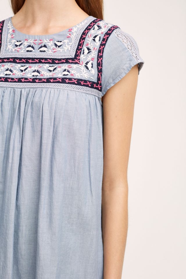 Embroidered Costa Dress | Anthropologie