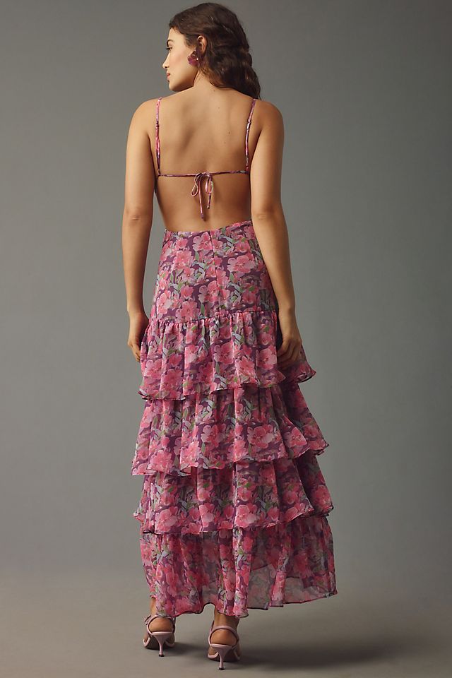 ASTR The Label Aneira Floral Tiered Maxi Dress | Anthropologie ASTR The Label Aneira Floral Tiered Maxi Dress | Anthropologie