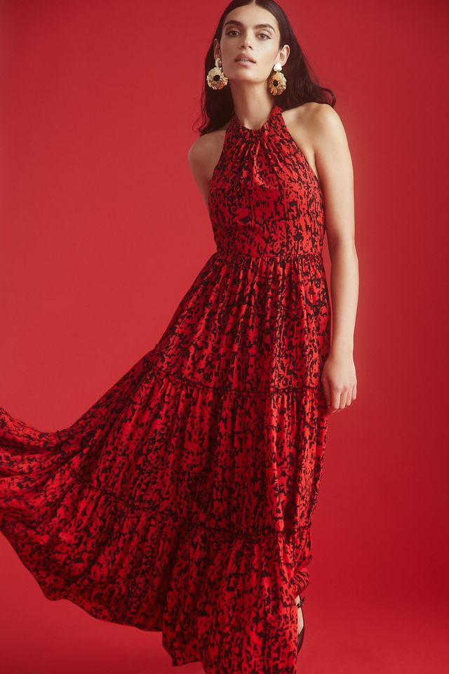 Payal Jain Tiered Shoulder-Tie Dress | Anthropologie