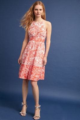 Eliza J Fernanda Halter Dress In Assorted | ModeSens