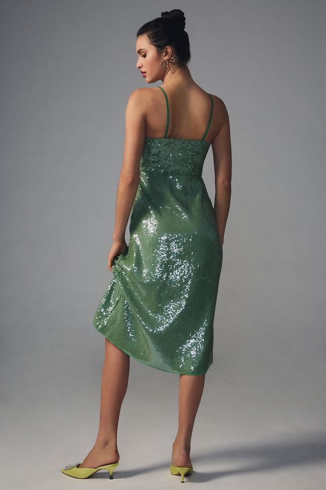 Verb by Pallavi Singhee Sweetheart Sequin Midi Dress | Anthropologie