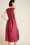 Gwyneth Jacquard Midi Dress | Anthropologie