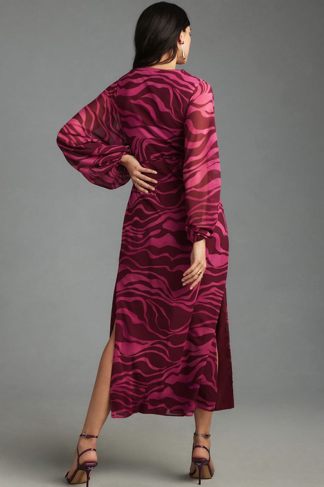 Hutch Wade V-Neck Wrap Maxi Dress | Anthropologie