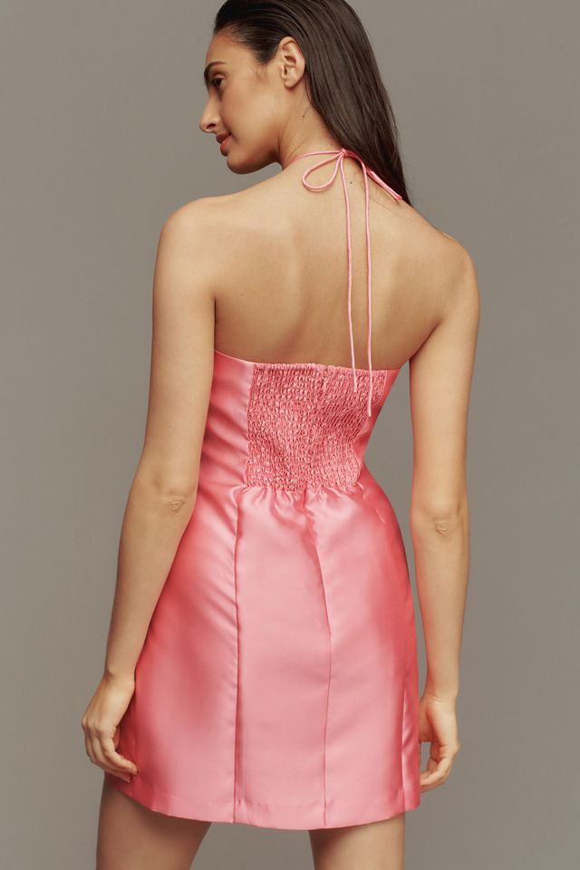 Hutch Bow Halter Slim Mini Dress | Anthropologie