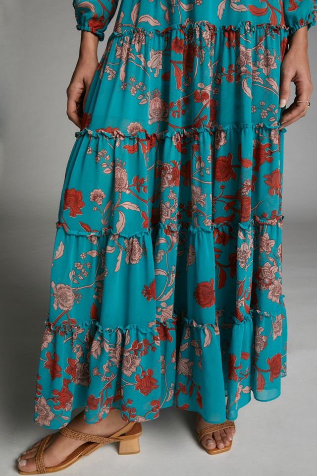 Talitha Ruffled Maxi Dress | Anthropologie