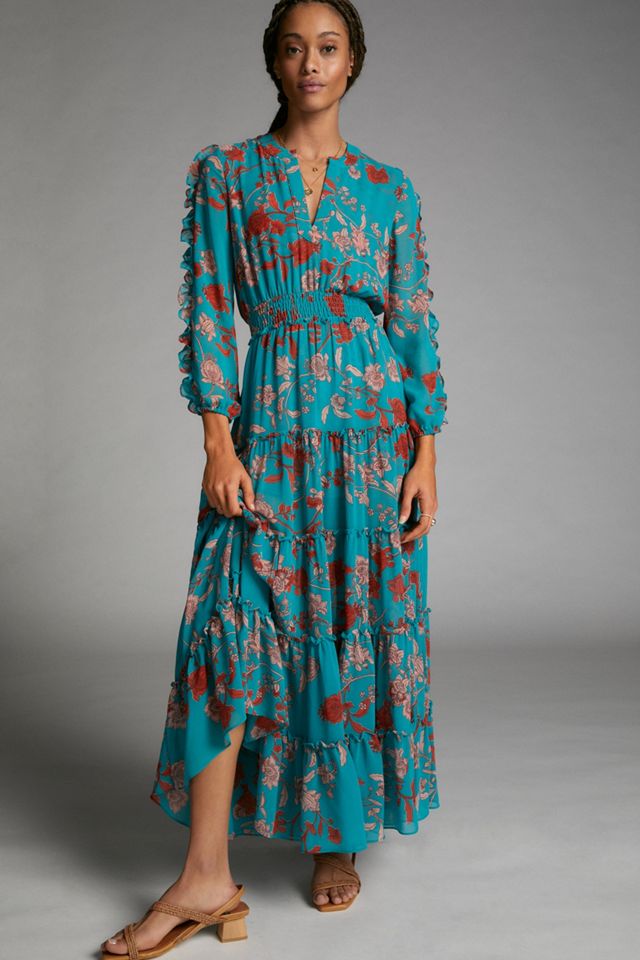 Talitha Ruffled Maxi Dress | Anthropologie