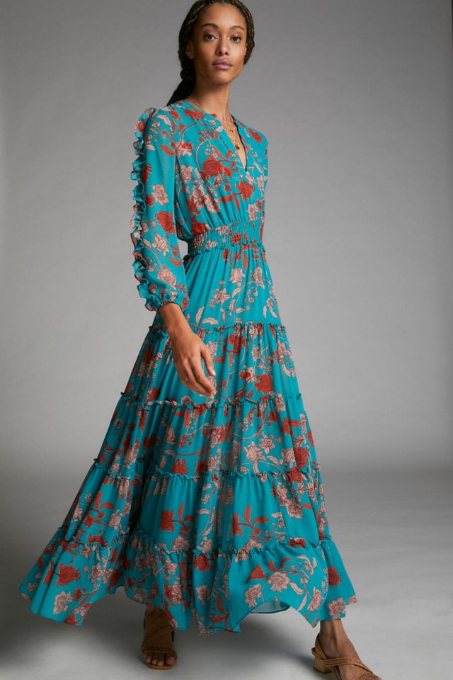 Talitha Ruffled Maxi Dress | Anthropologie