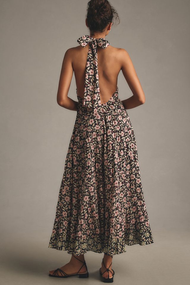 RIXO Jayne Halter Maxi Dress | Anthropologie