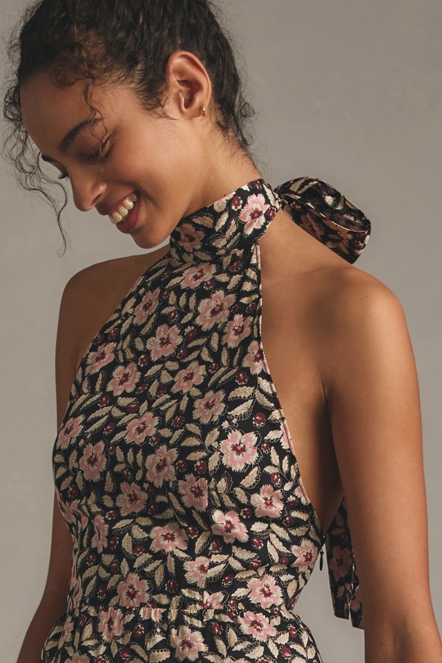 RIXO Jayne Halter Maxi Dress | Anthropologie