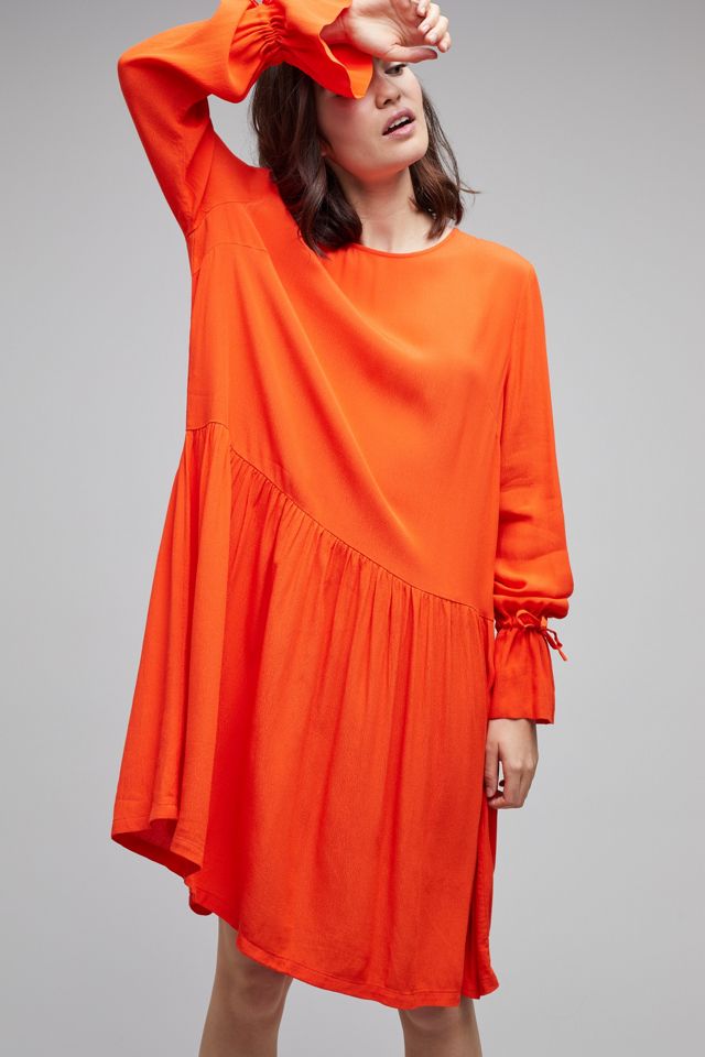 Lilith Drop Waist Dress, Red | Anthropologie UK