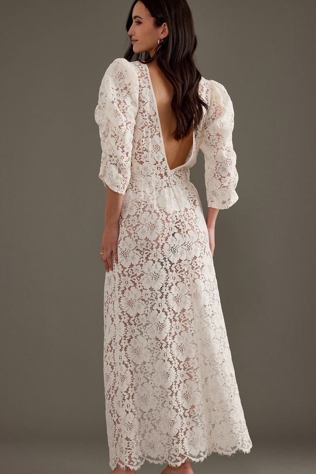 Stella Nova Maxi abito in pizzo mezza manica | Anthropologie IT