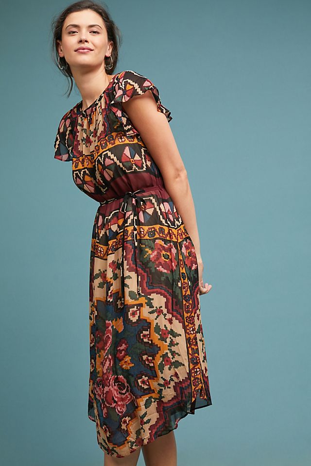 Mosaic Midi Dress | Anthropologie Mosaic Midi Dress | Anthropologie