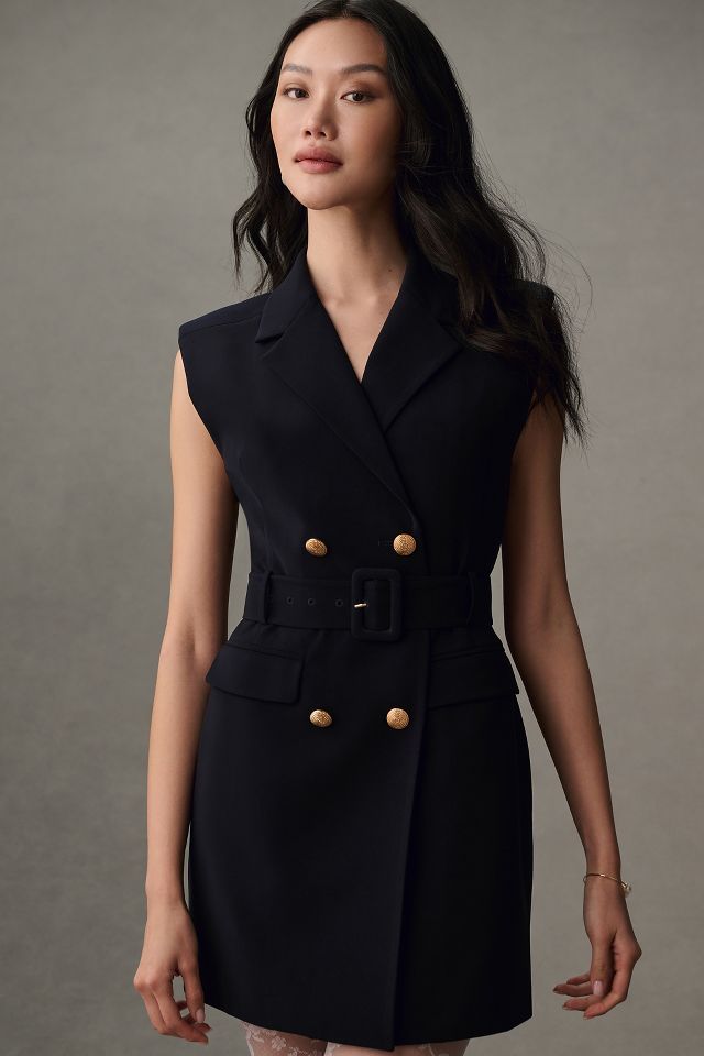 Endless Rose Sleeveless Double Breasted Mini Dress Anthropologie