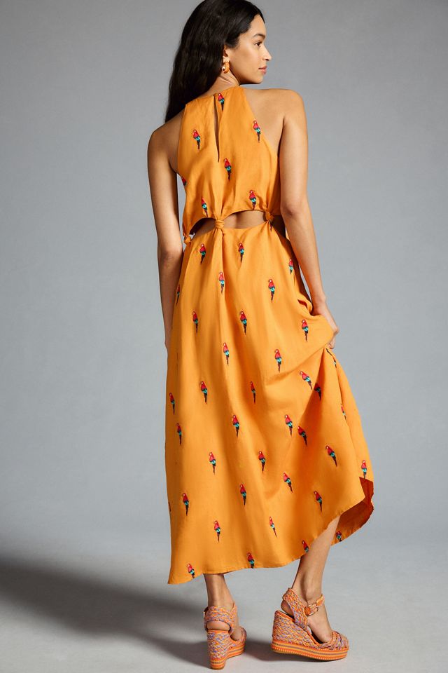 Farm Rio Parrot Halter Maxi Dress | Anthropologie