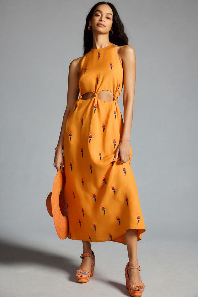 Farm Rio Parrot Halter Maxi Dress | Anthropologie